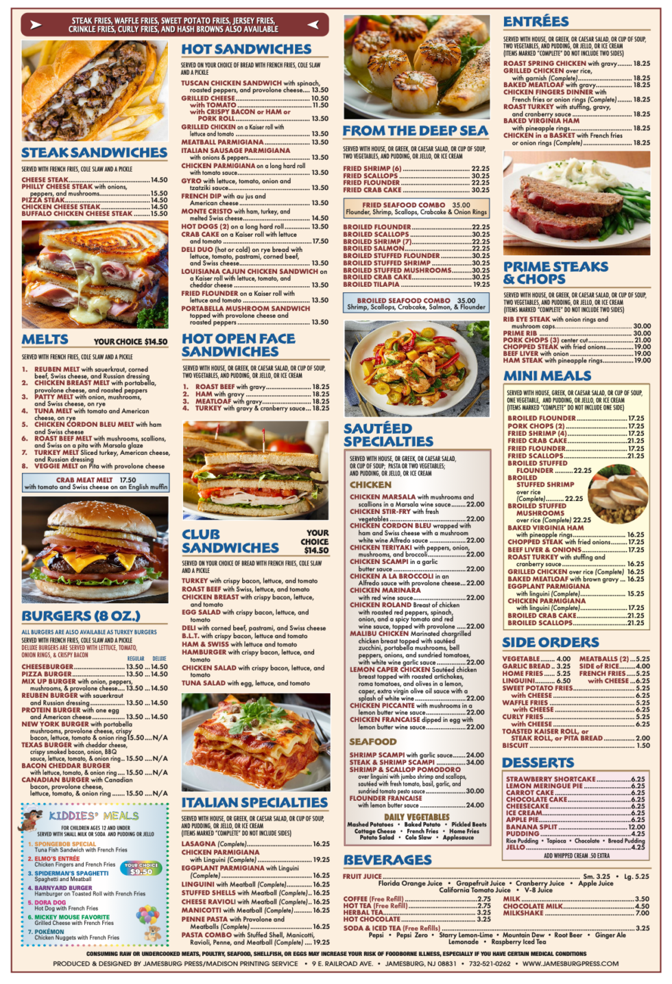 Our Menu | Route 3 Diner
